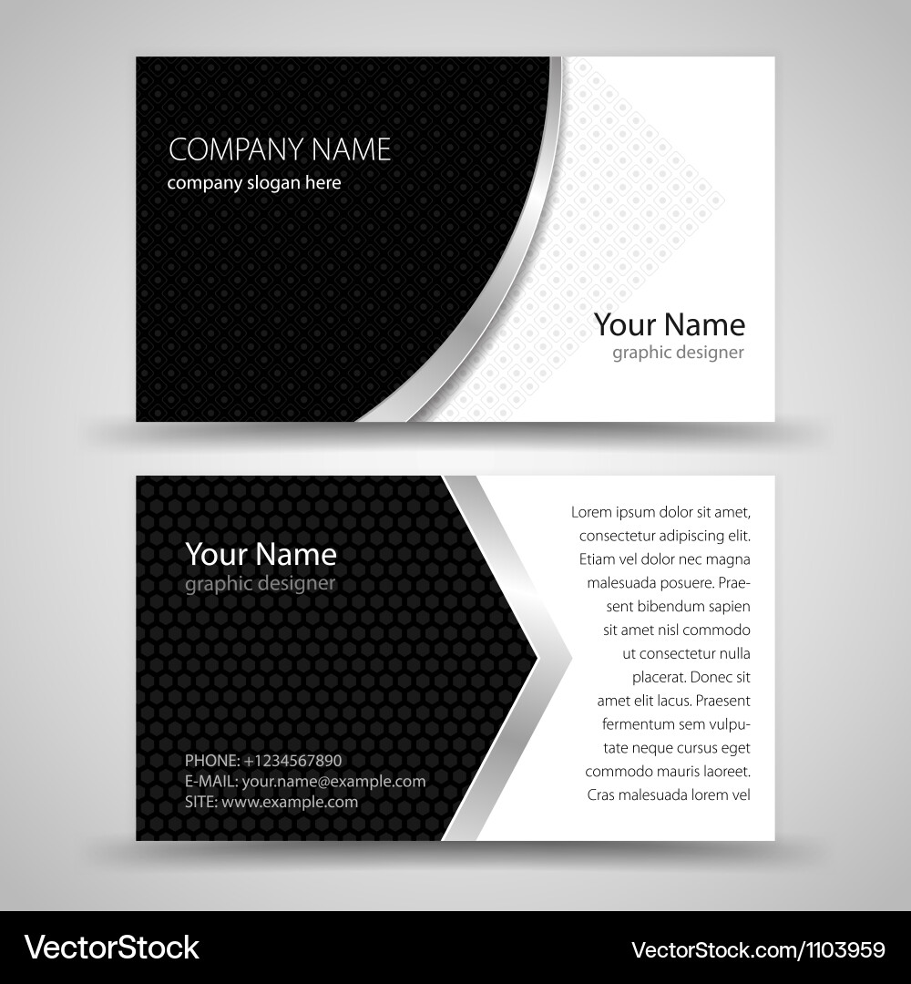 Business cards set template Royalty Free Vector Image