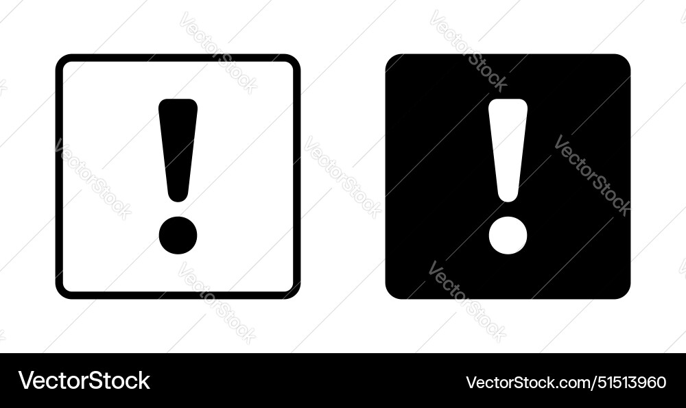 Exclamation interface icon Royalty Free Vector Image