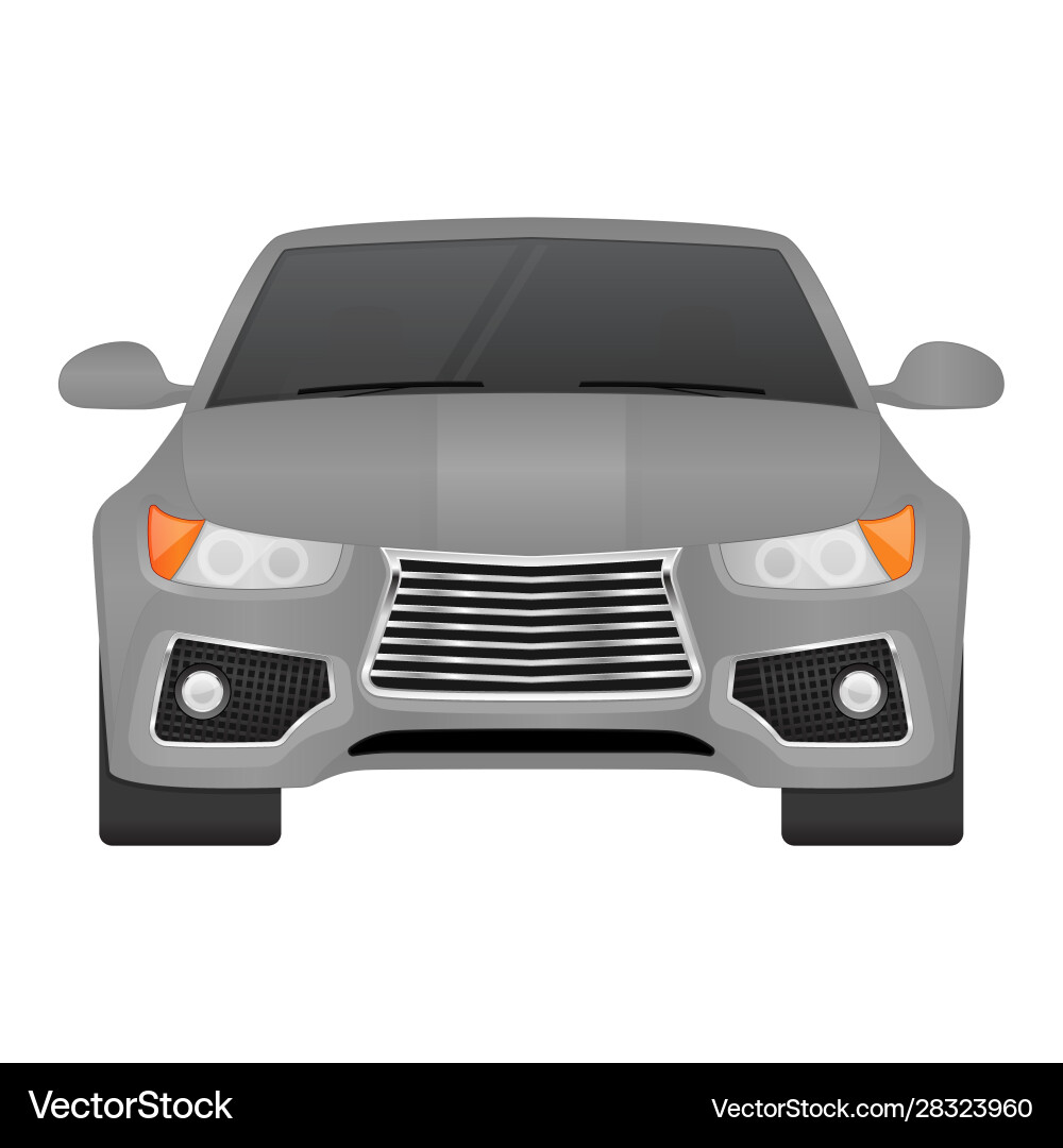 Car Front View Vector