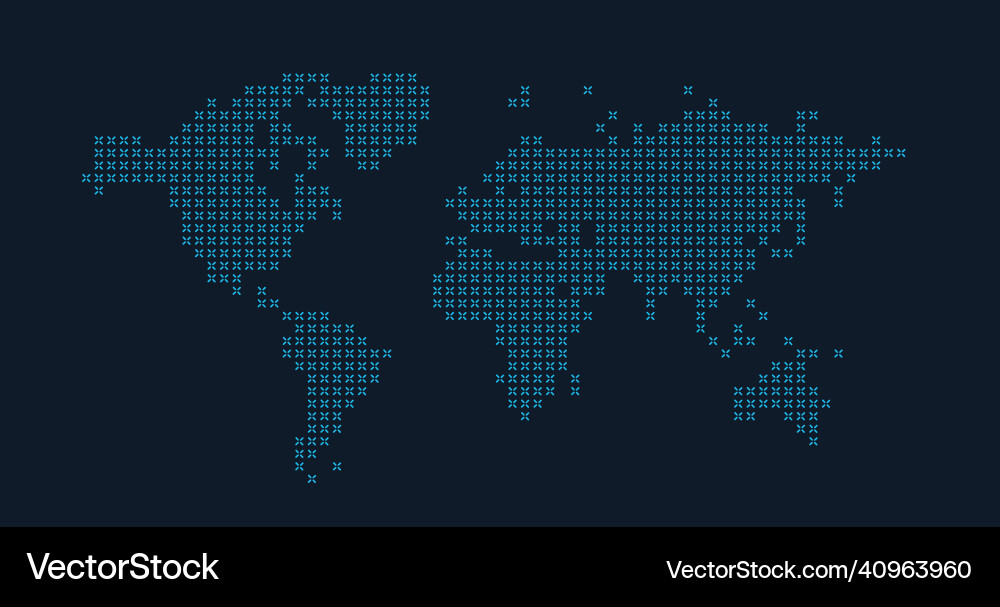 World Map Graphic Design Vector