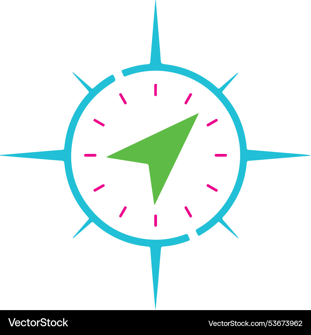 Compass north south west east cardinal direct Vector Image