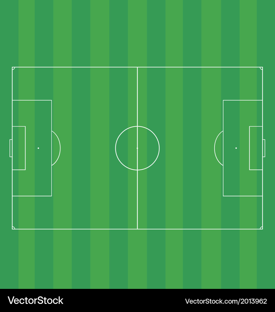 Football pitch Royalty Free Vector Image - VectorStock