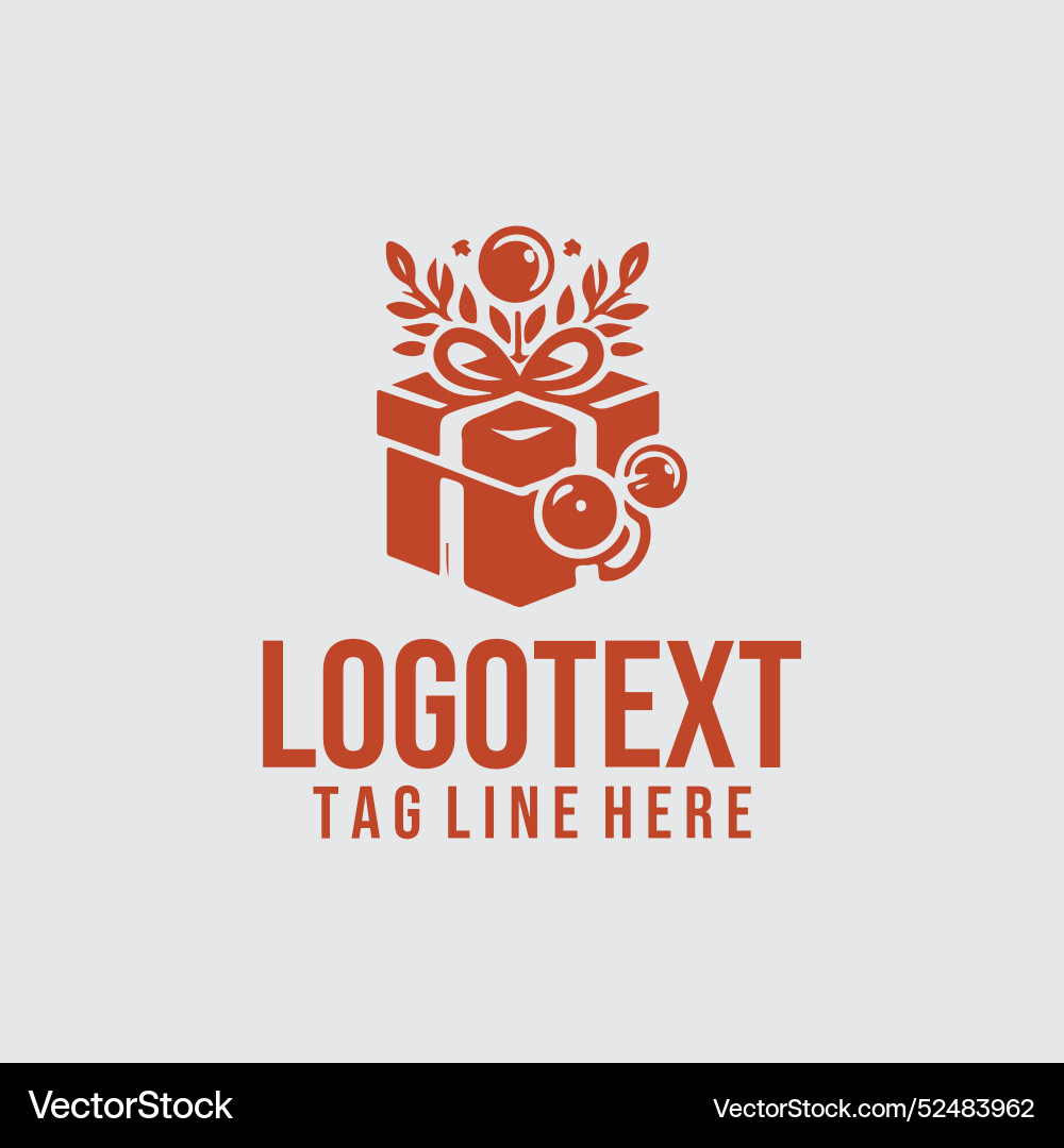 Gift box logo Royalty Free Vector Image - VectorStock