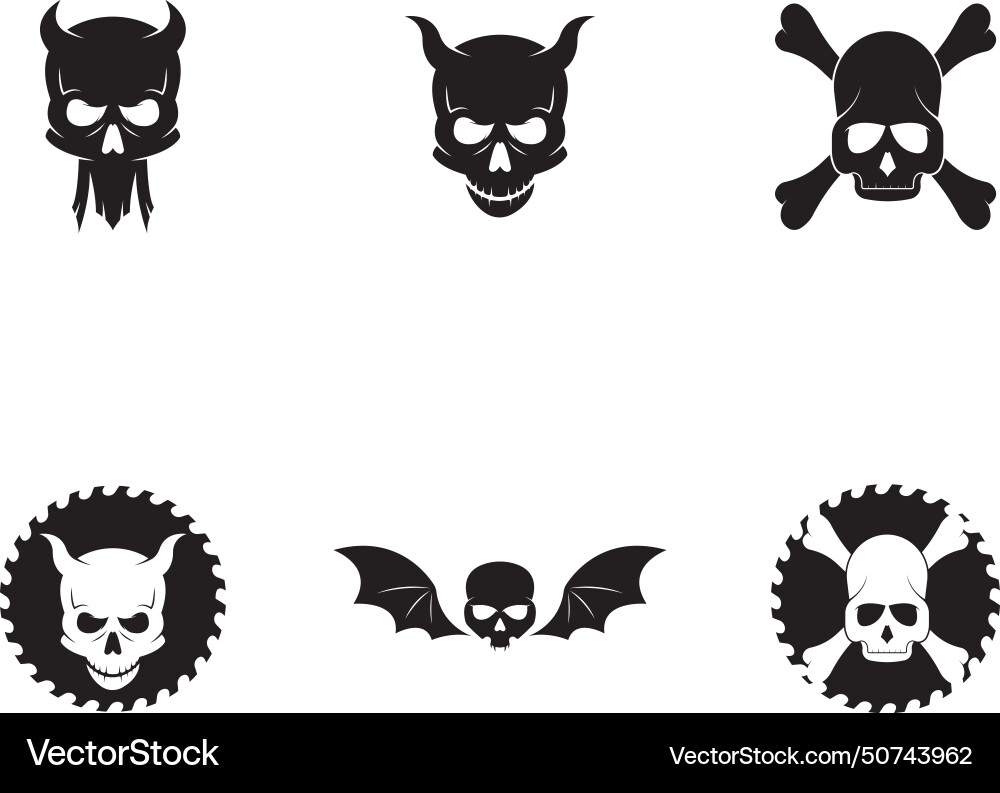 Skull logo Royalty Free Vector Image - VectorStock