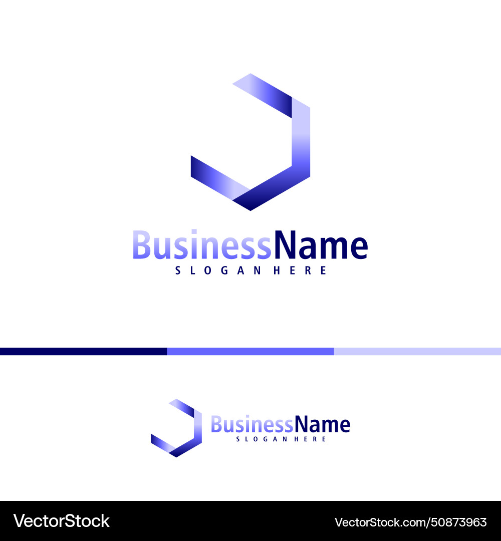 Letter j logo design creative initial Royalty Free Vector