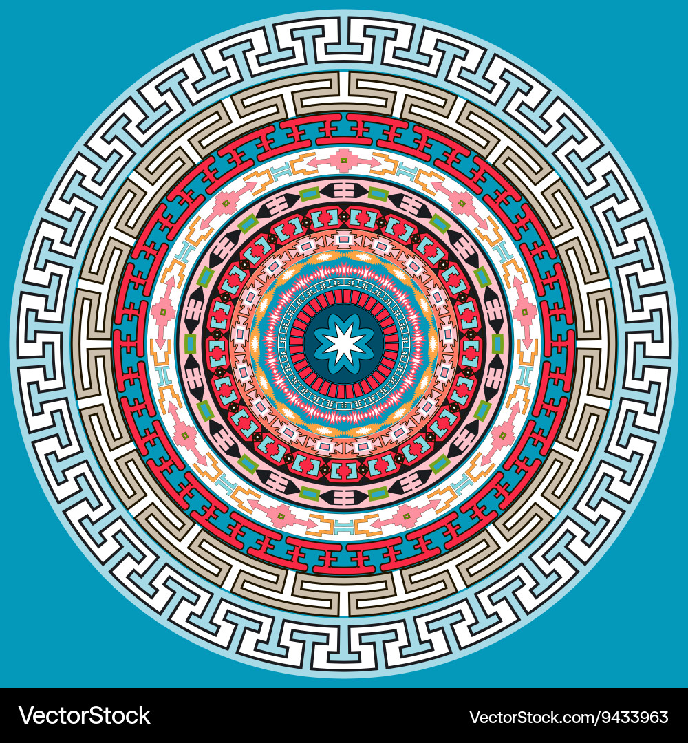 Mandala decoration design element Royalty Free Vector Image