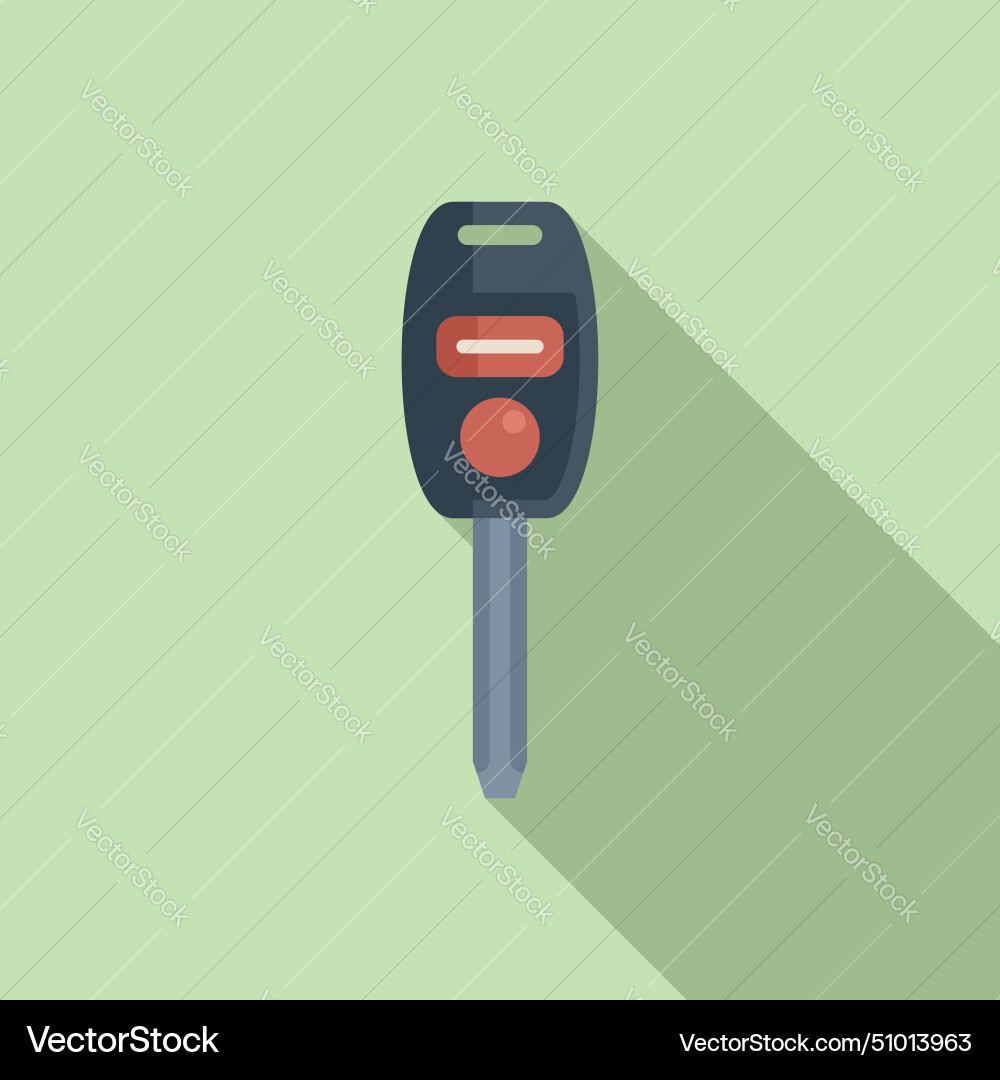 Smart key access icon flat vehicle Royalty Free Vector Image