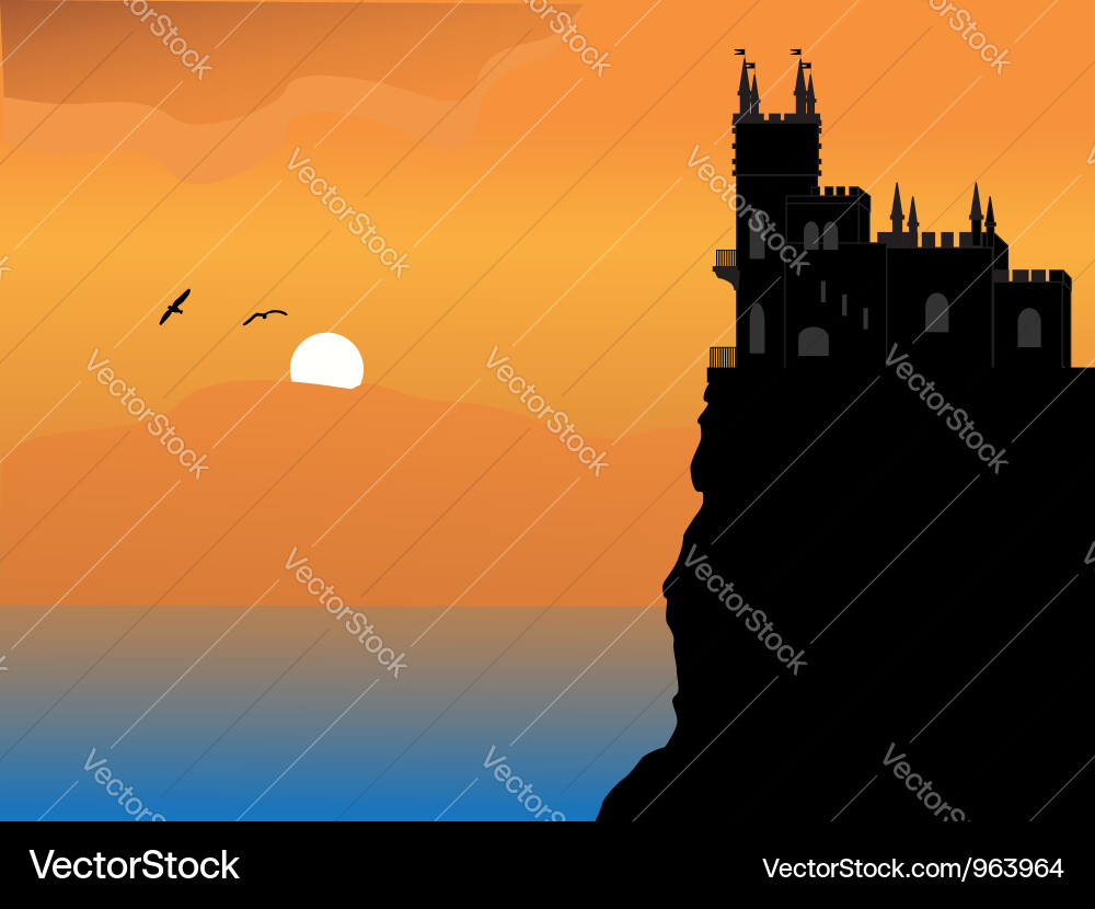Castle Royalty Free Vector Image - VectorStock