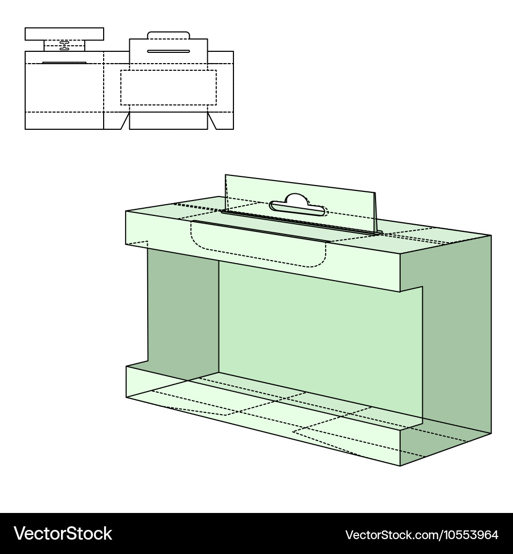Box Packaging Die Cut Vector Images (over 6,200)