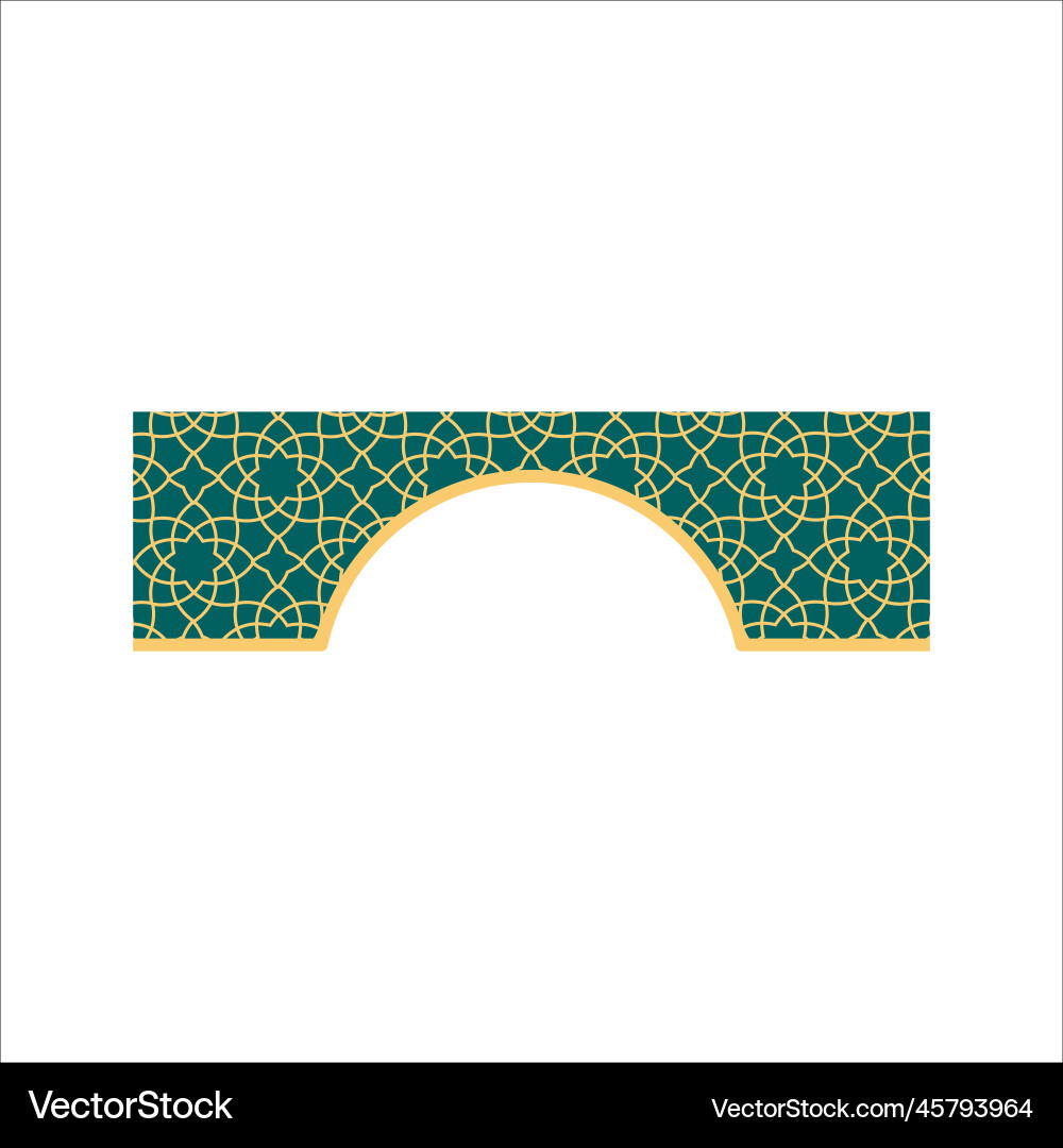 Islamic border Royalty Free Vector Image - VectorStock