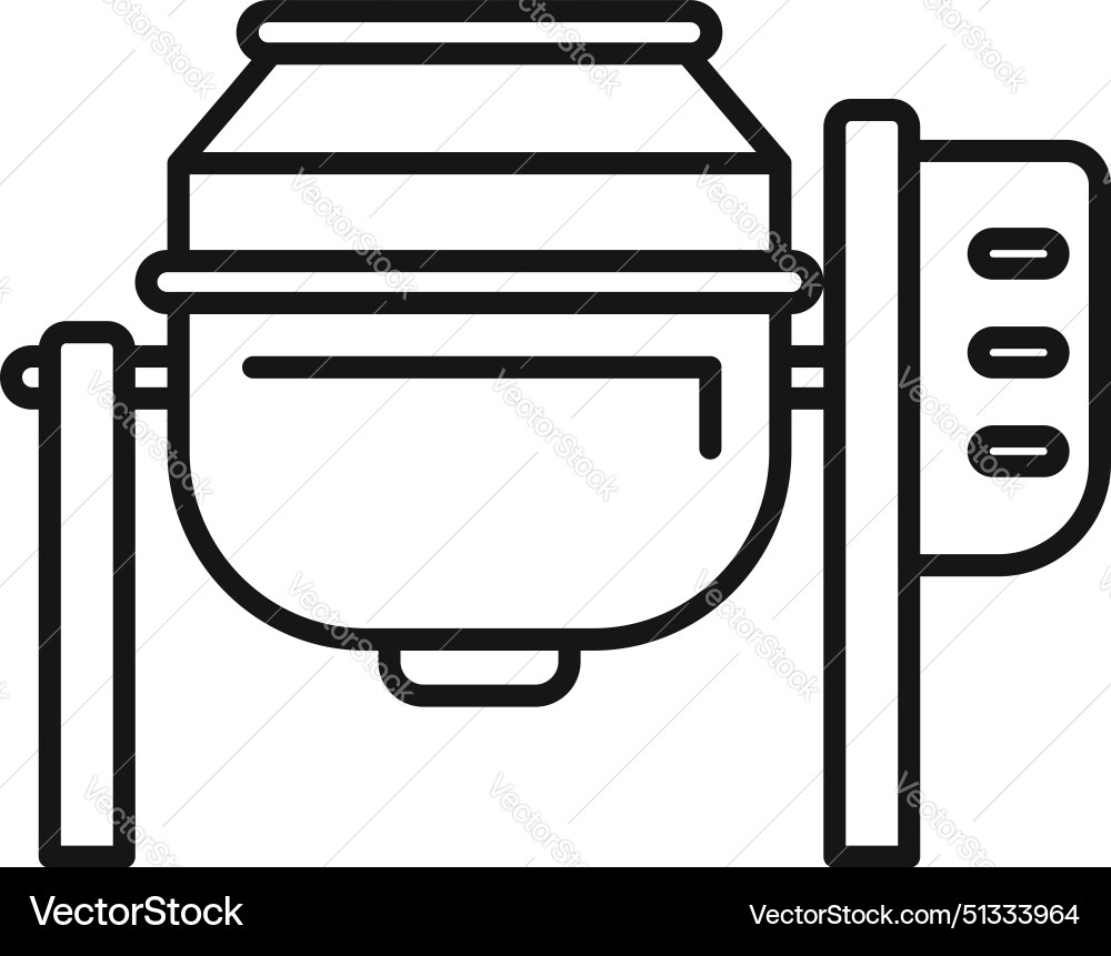 Of cement mixer machine icon Royalty Free Vector Image