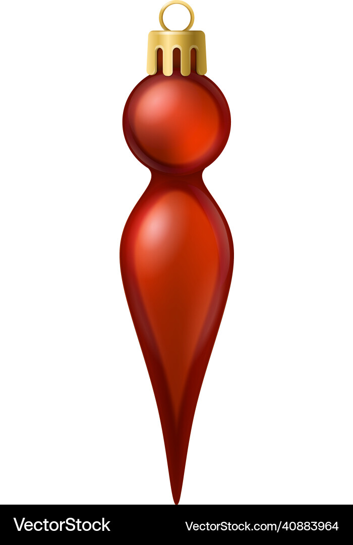 Red hanging ornament composition Royalty Free Vector Image