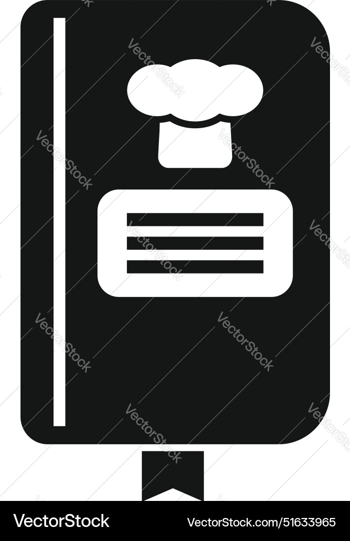 Cookbook icon representing cooking recipes Vector Image