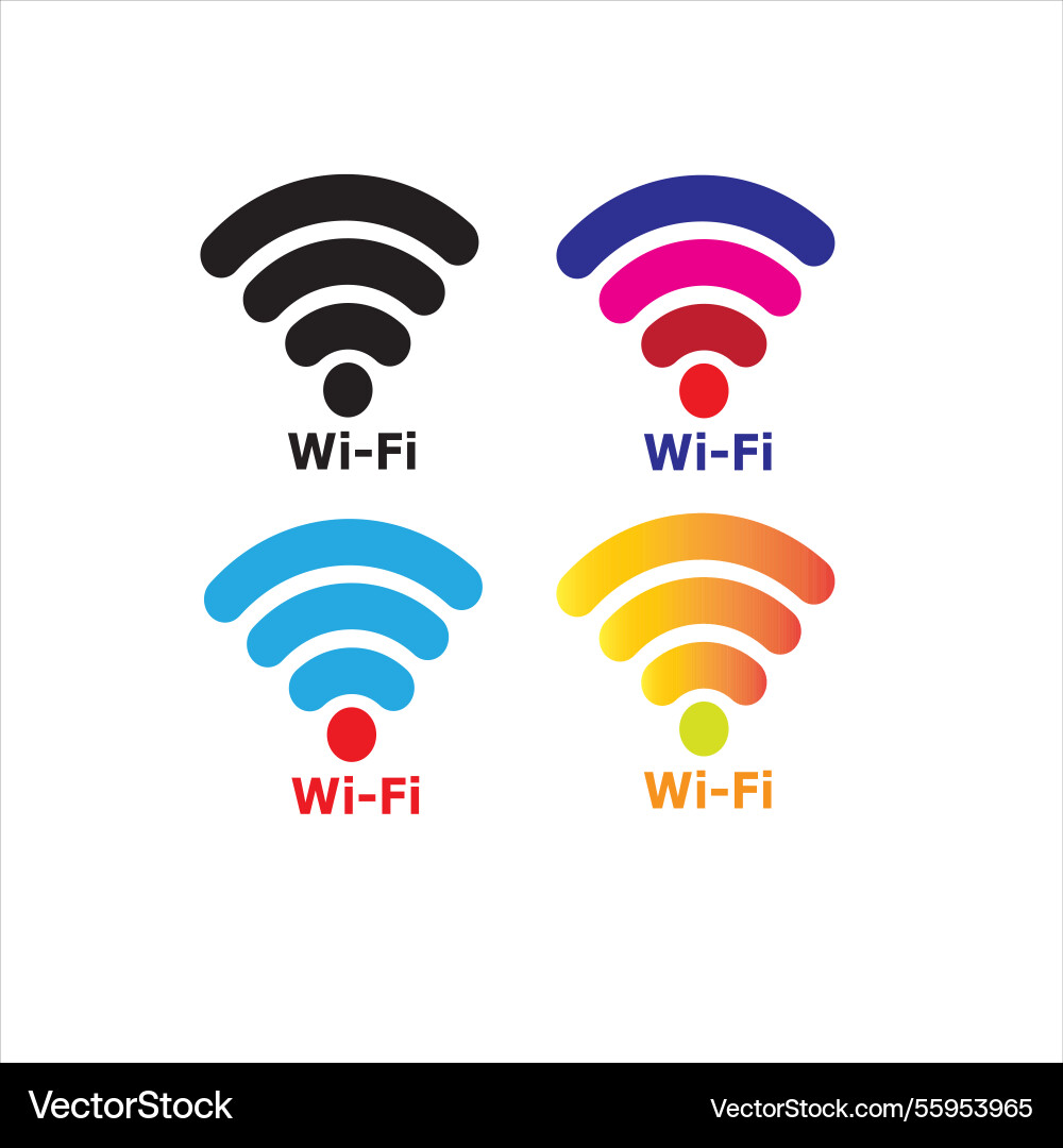 Modern wireless connectivity symbol Royalty Free Vector