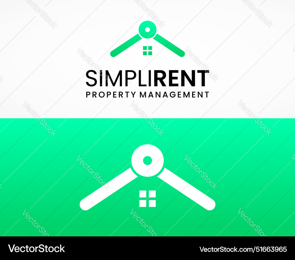 Rent home logo Royalty Free Vector Image - VectorStock