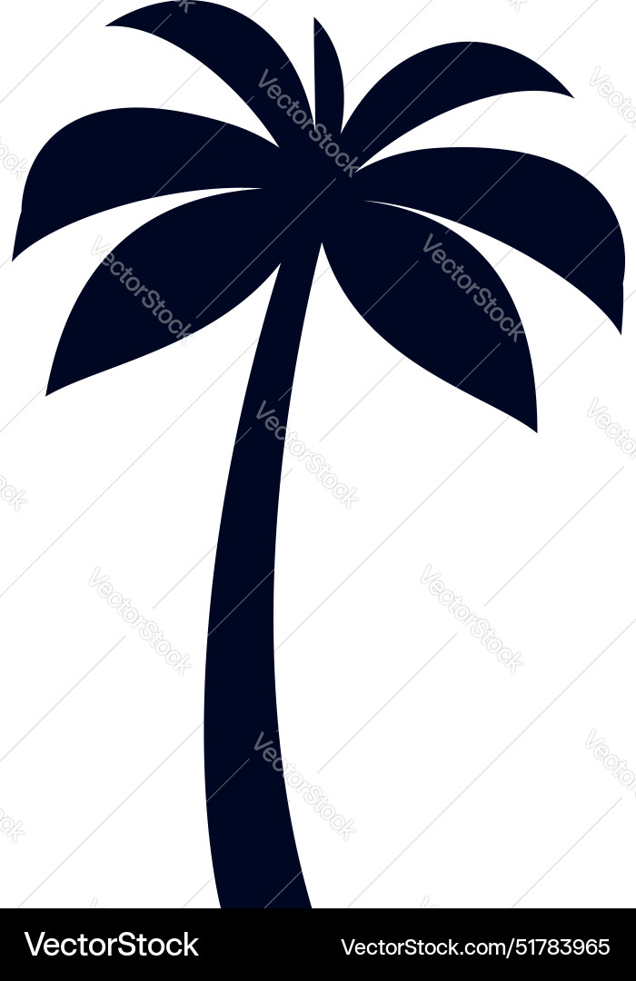 Tropical palm tree Royalty Free Vector Image - VectorStock