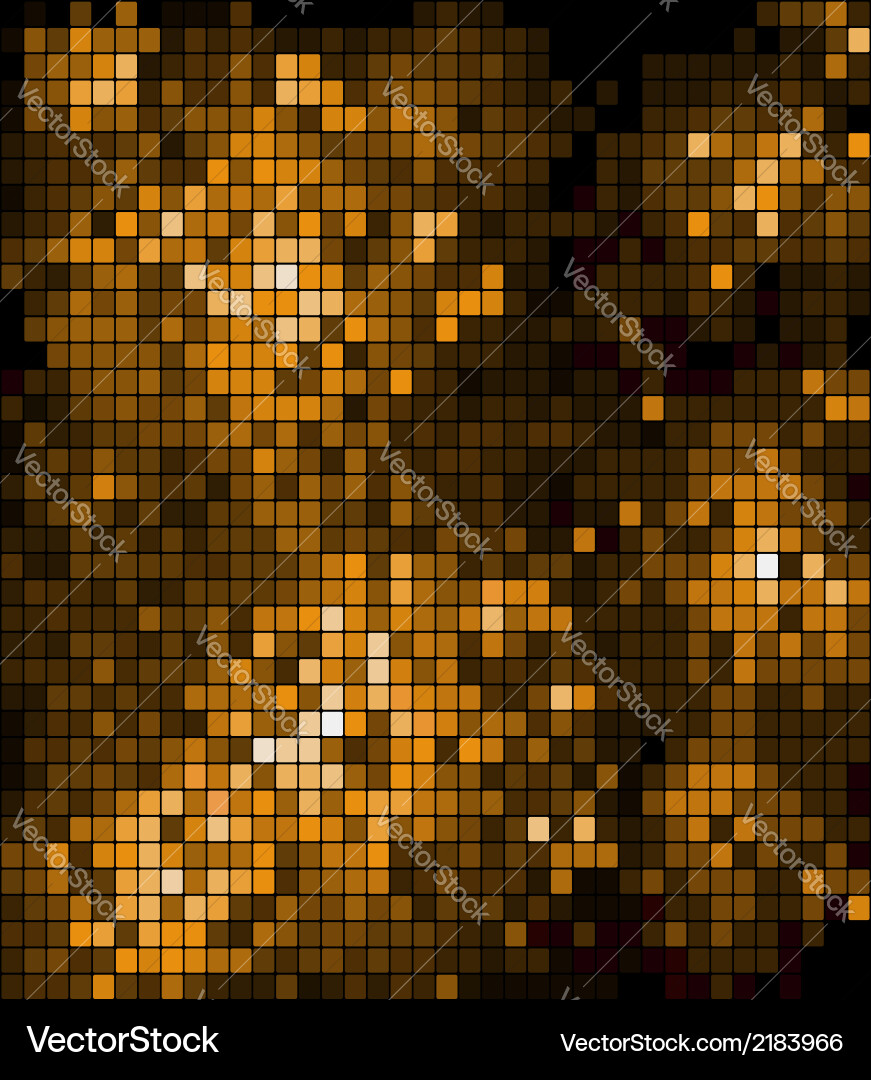 Brown Mosaic Tile Pattern Royalty Free Vector Image
