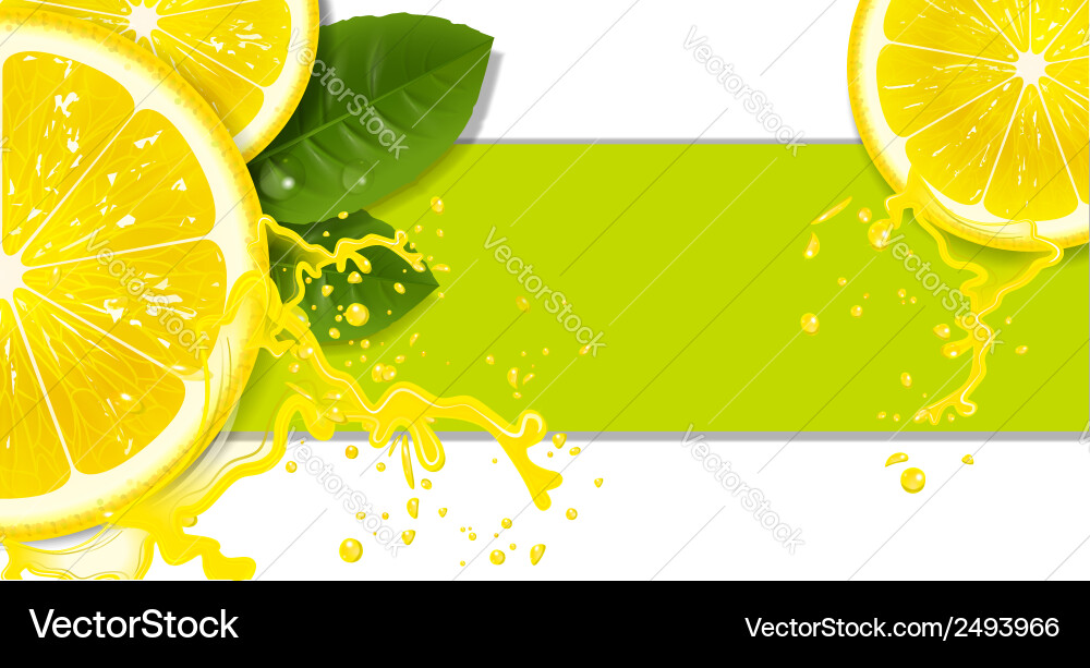 Lemon background Royalty Free Vector Image - VectorStock