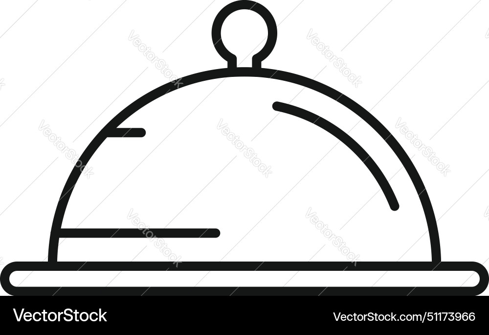 Order food tray icon outline dinner menu Vector Image
