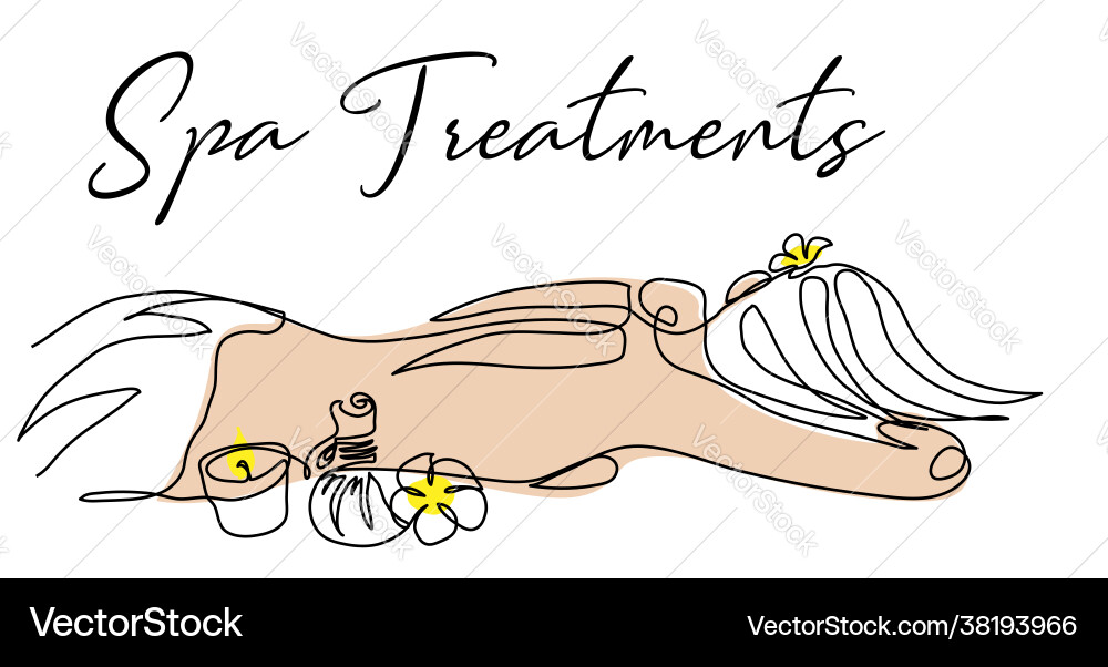 Thai massage for signboard Royalty Free Vector Image