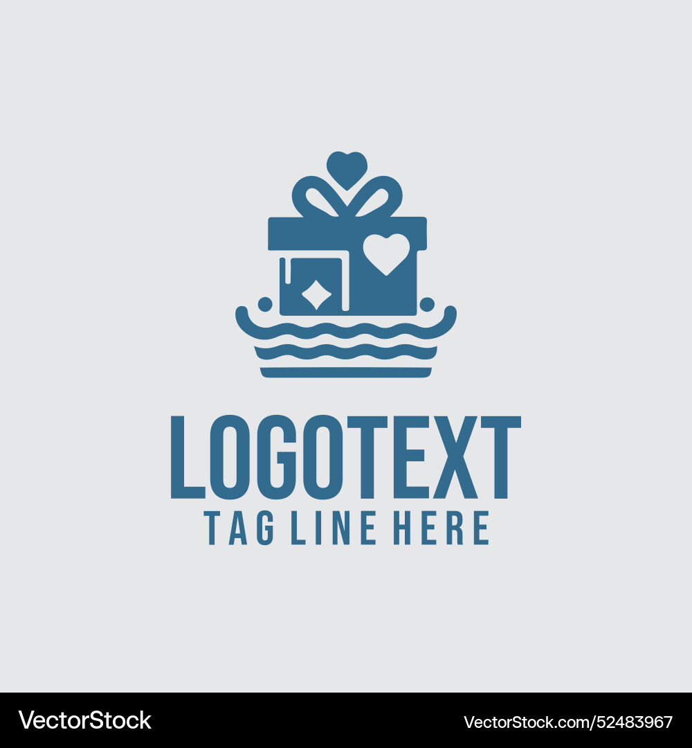 Gift box logo Royalty Free Vector Image - VectorStock