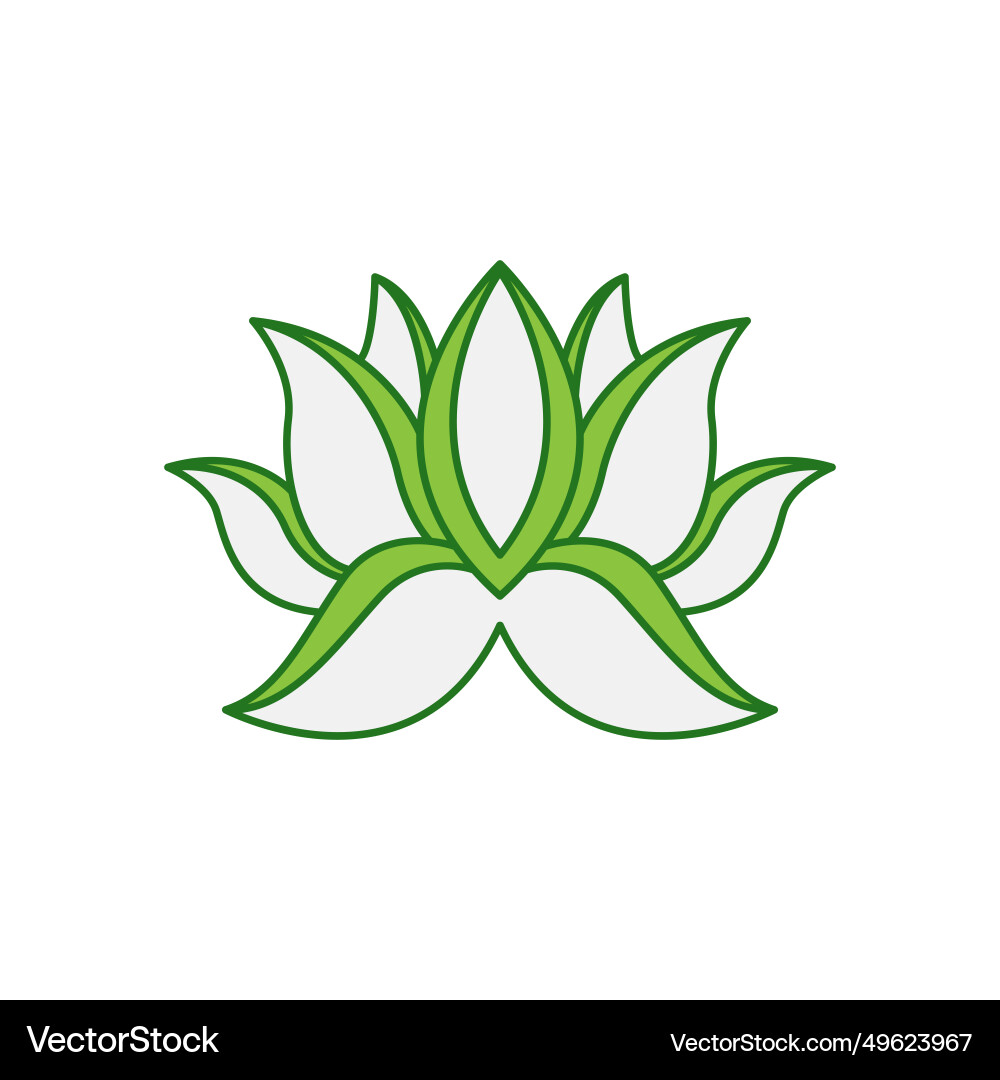 Lotus logo design image Royalty Free Vector Image