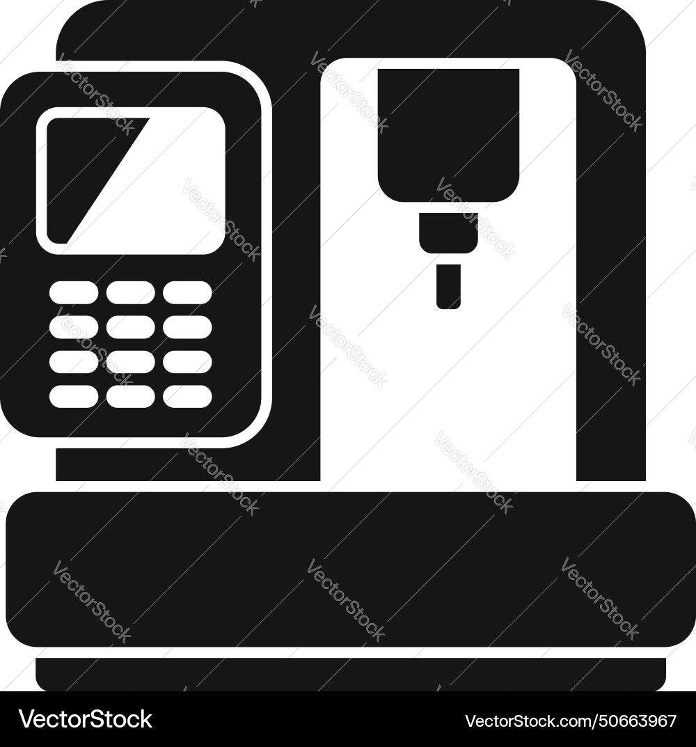 Milling panel machine icon simple center Vector Image