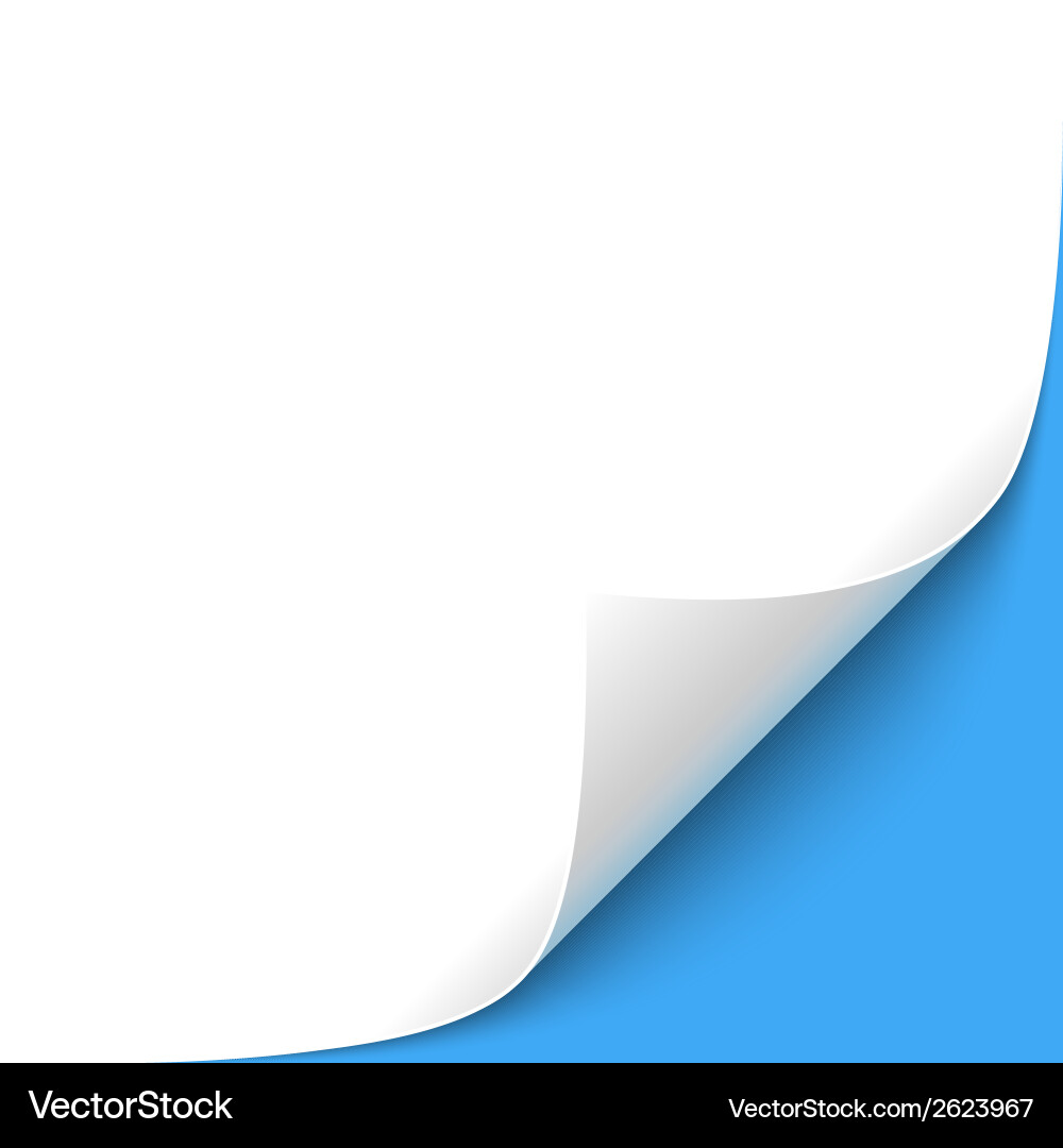Papercorner Royalty Free Vector Image - VectorStock