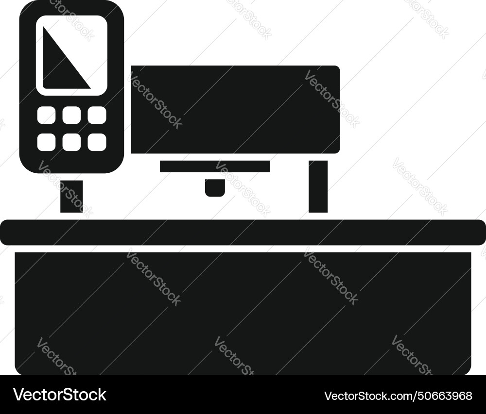 Energy label cnc machine icon simple flash Vector Image