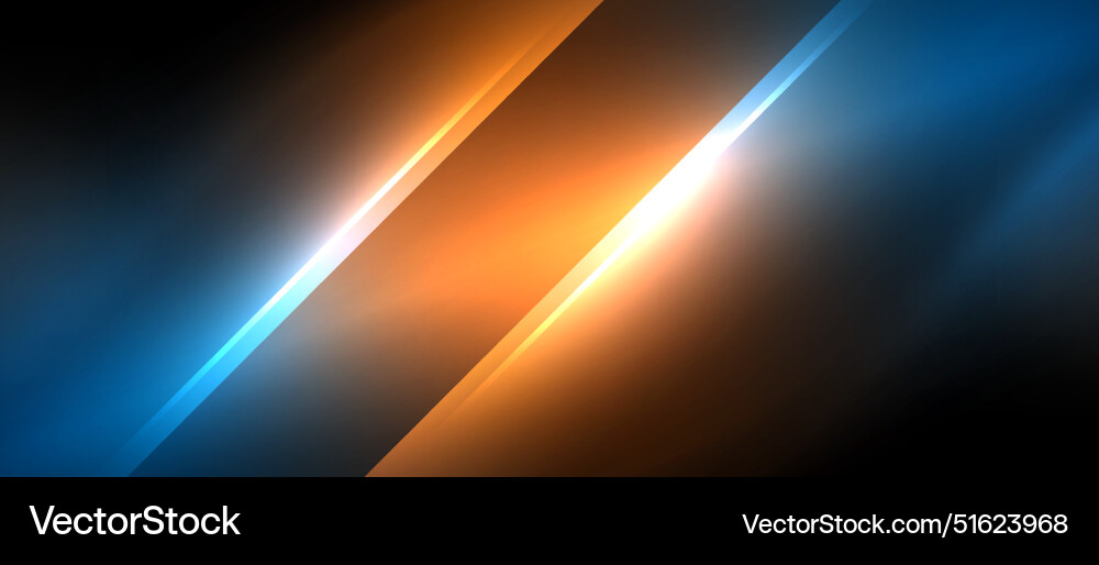 Neon dynamic diagonal light rays background Vector Image