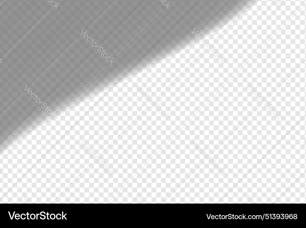 Shadow overlay effect soft realistic Royalty Free Vector