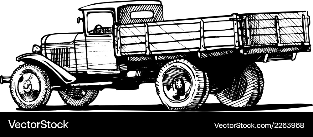 Lorry Drawing Vector Images (over 2,900)