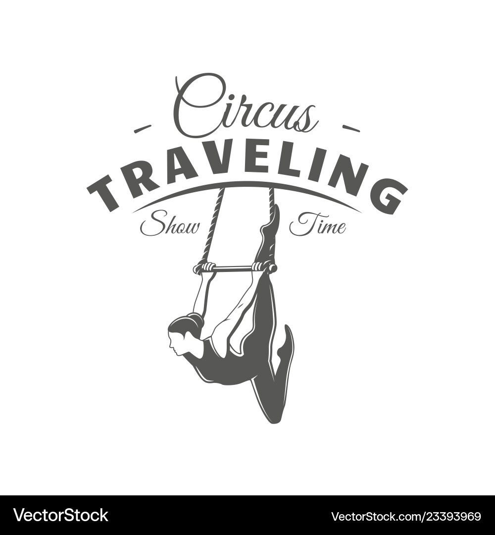 Circus Label - Isolated on White Royalty Free Vector Image