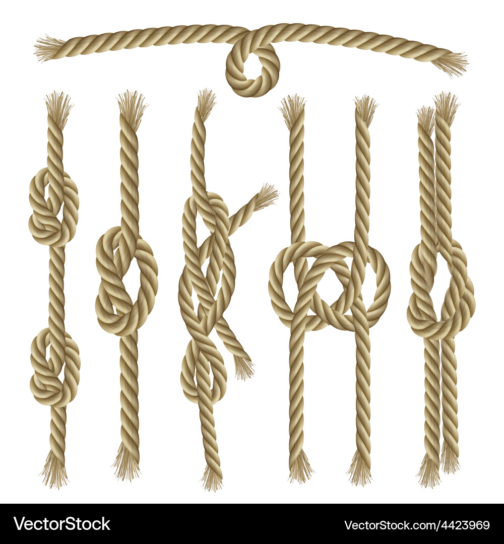 Knots collection set Royalty Free Vector Image