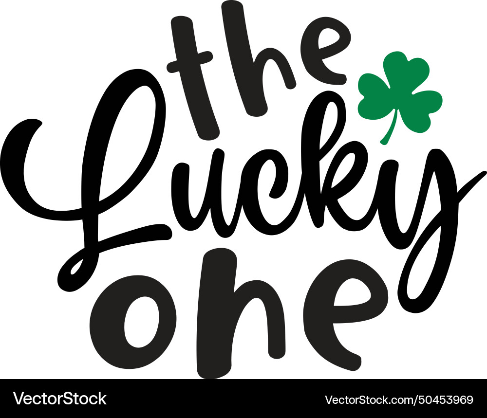 Lucky one Royalty Free Vector Image - VectorStock