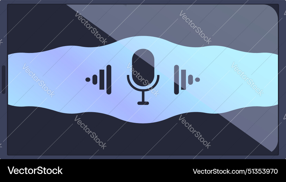 Digital voice assistant interface concept Vector Image