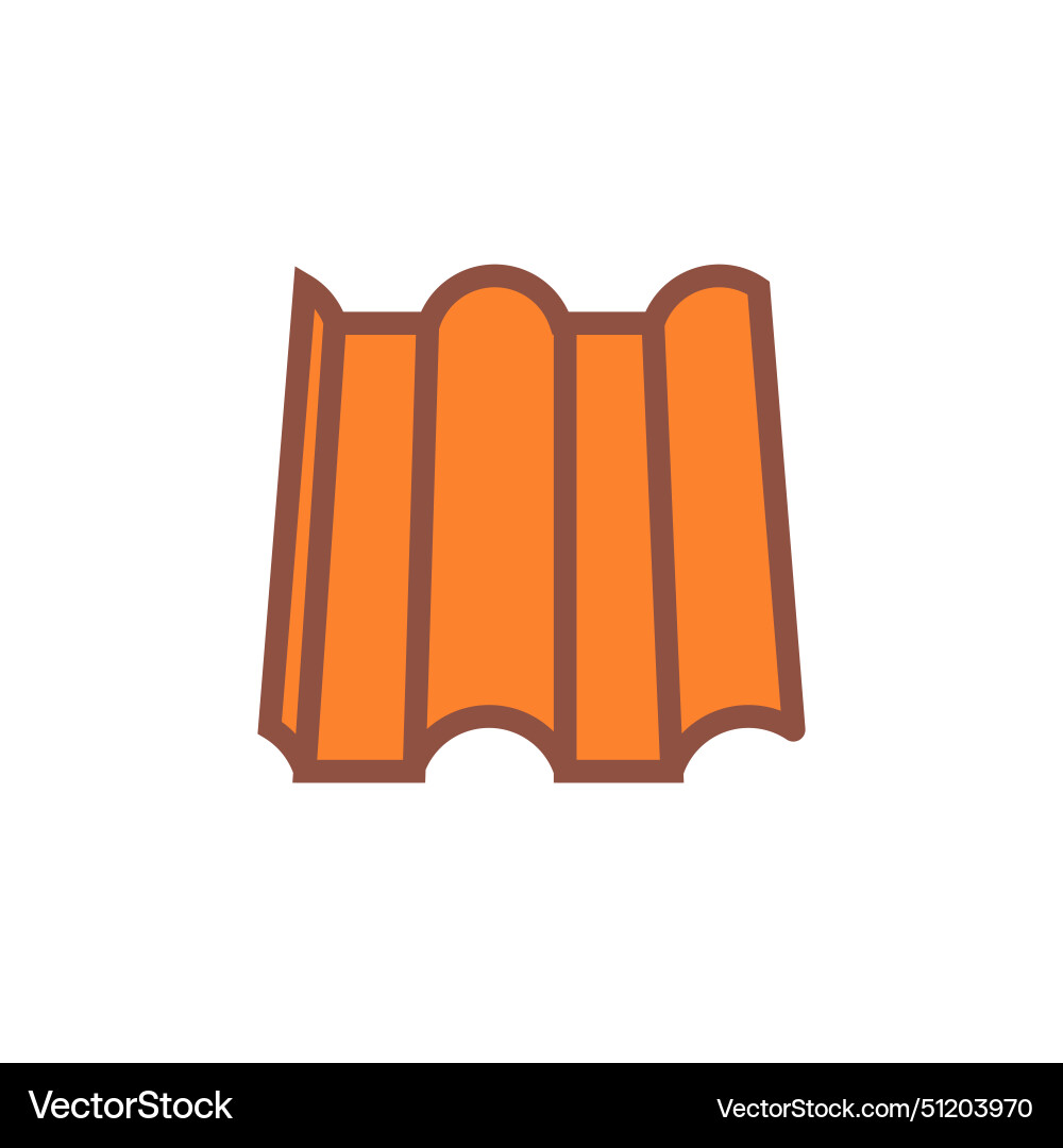Roof tile icon Royalty Free Vector Image - VectorStock