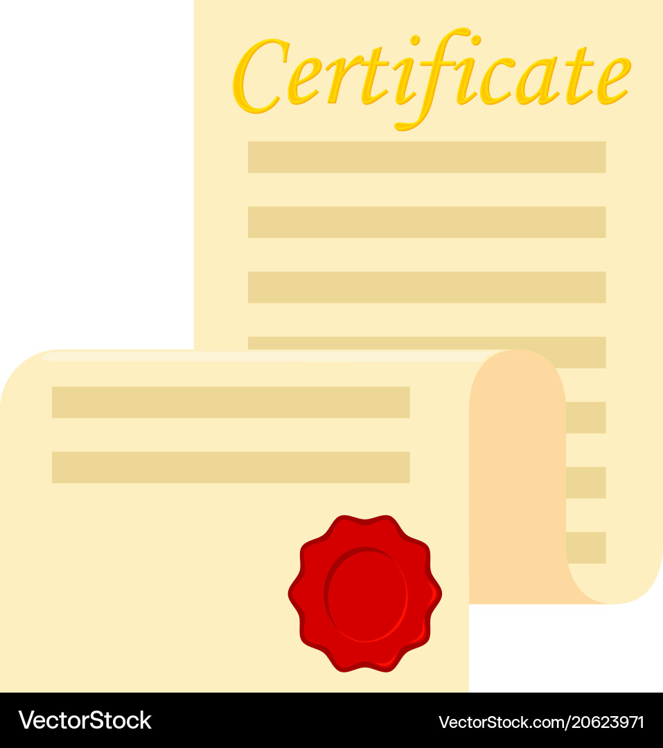 Cartoon Certificaat Scroll