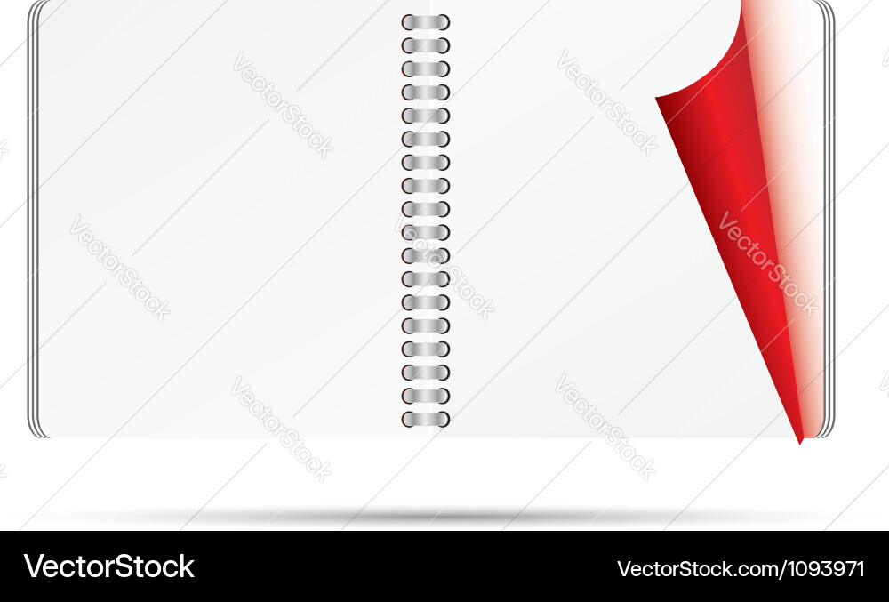 Note book Royalty Free Vector Image - VectorStock