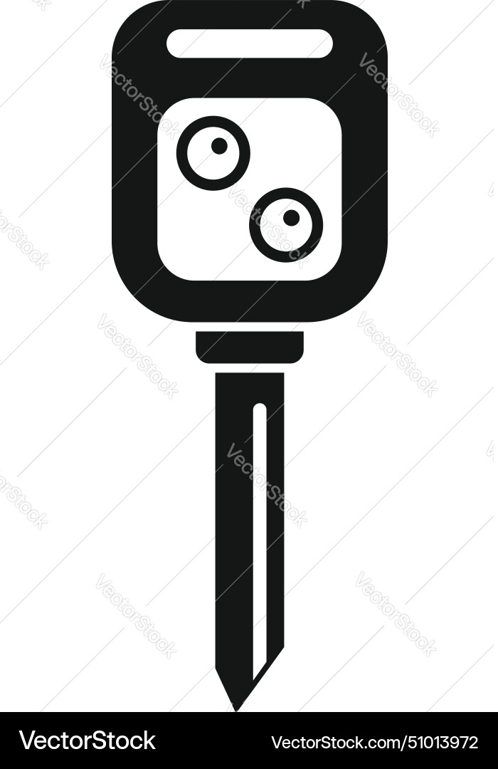 Auto key icon simple smart lock Royalty Free Vector Image