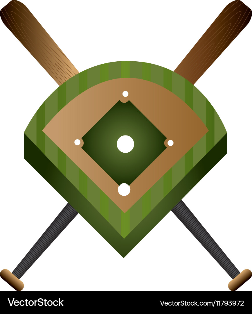 Baseball Diamond Icon Royalty Free Vector Image