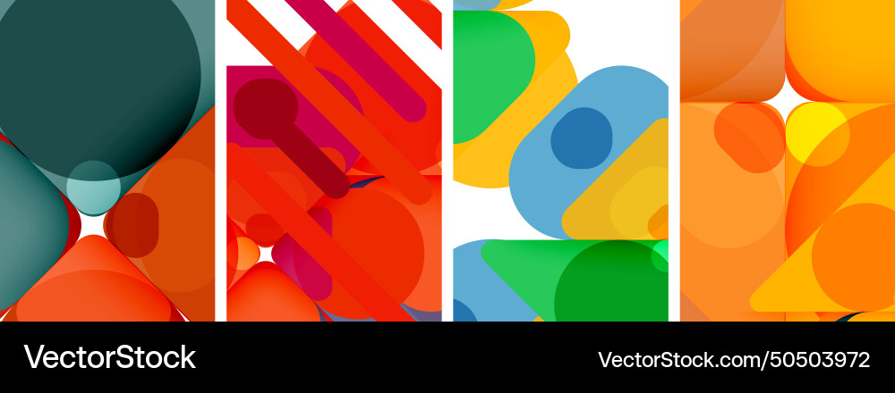 Geometric elements abstract backgrounds Royalty Free Vector