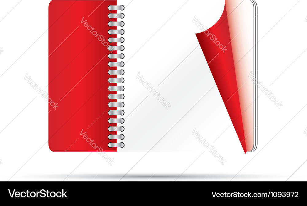 Notepad Royalty Free Vector Image - VectorStock
