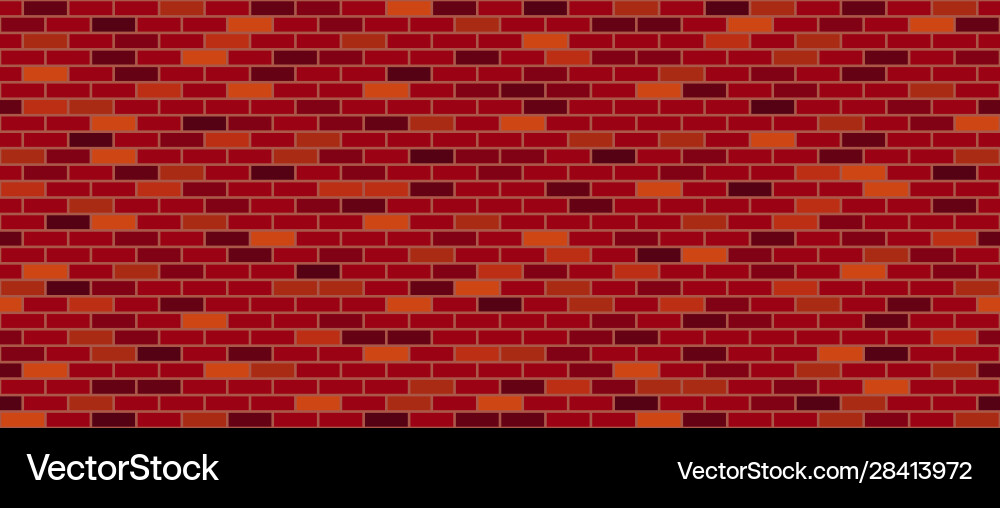 Red brick wall Royalty Free Vector Image - VectorStock