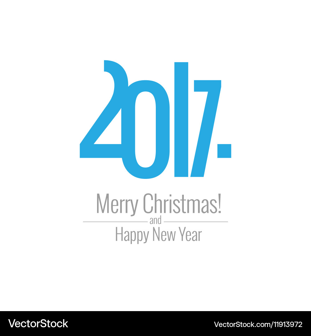 Text design 2017 Royalty Free Vector Image - VectorStock