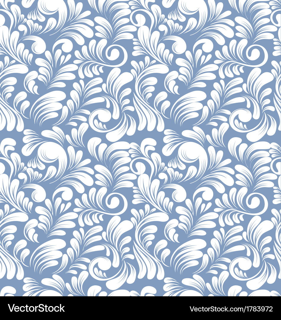 Vintage Floral Damask Royalty Free Vector Image