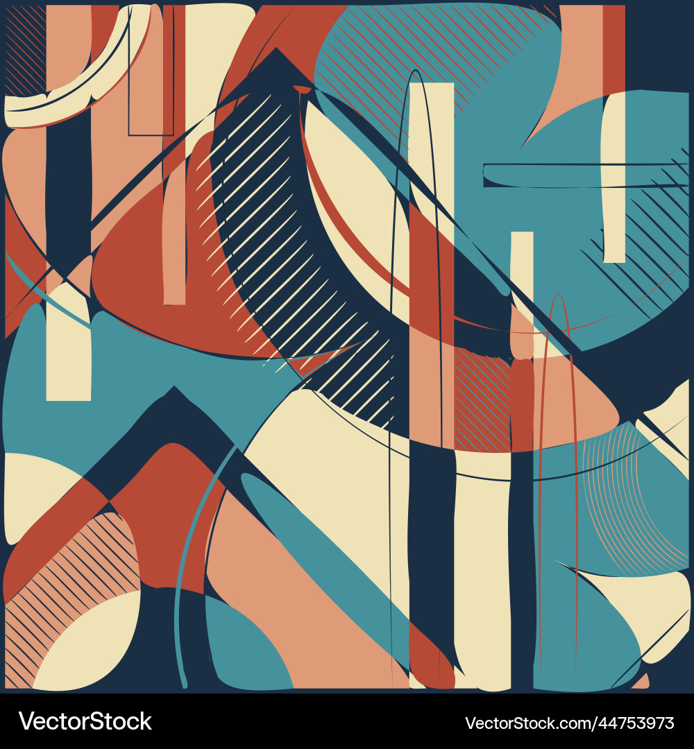 Abstract cool geometric background Royalty Free Vector Image