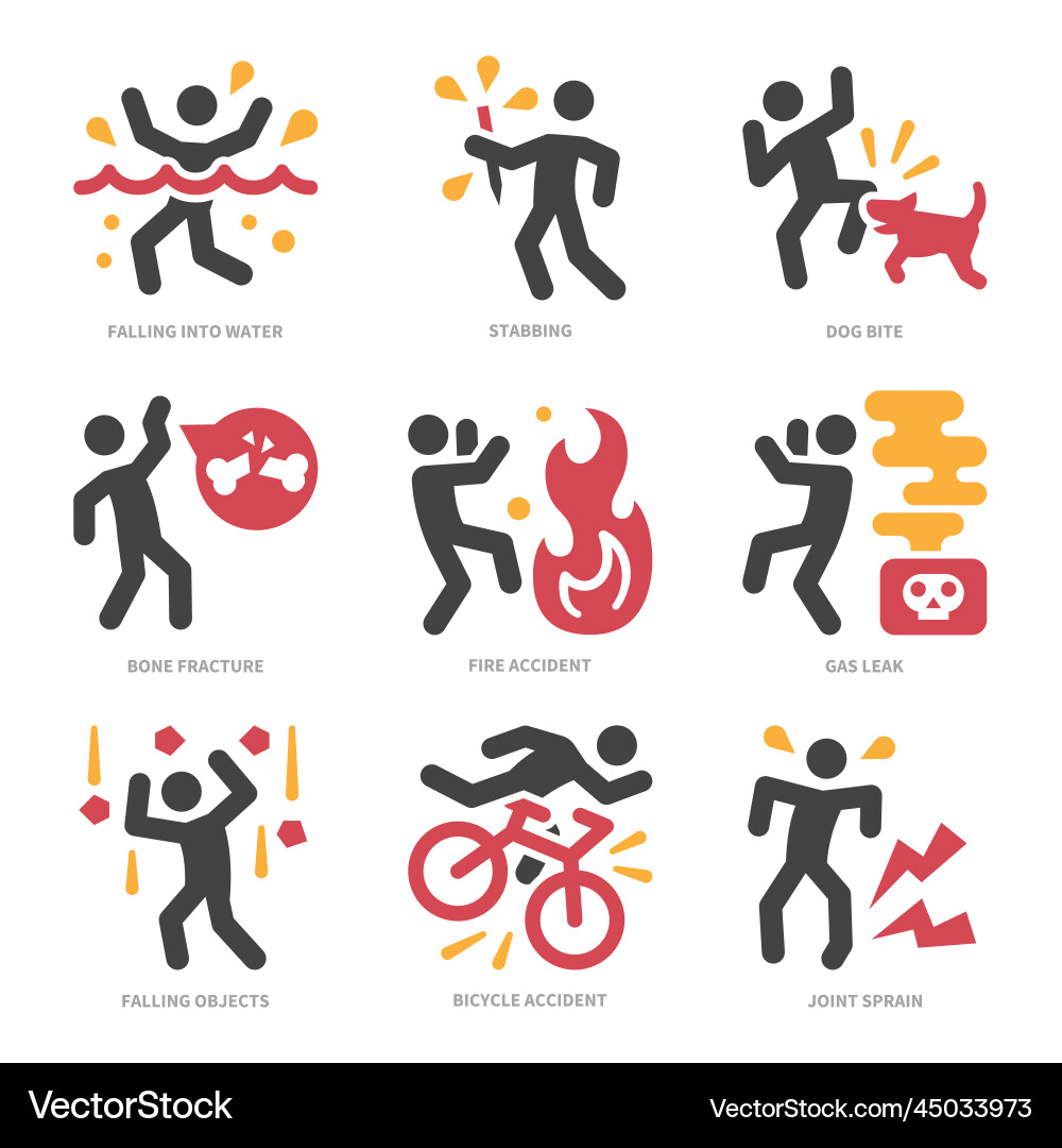 Accident icon Royalty Free Vector Image - VectorStock