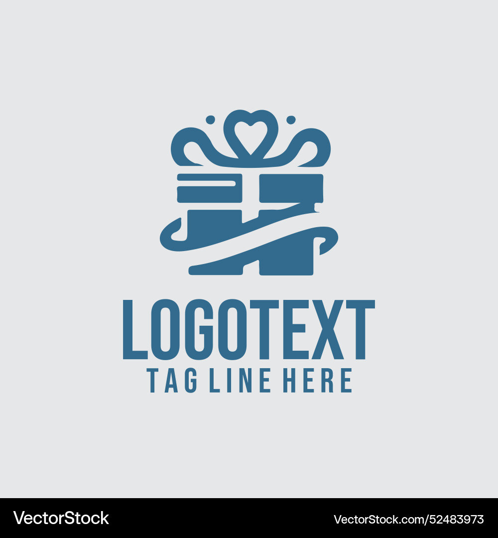 Gift box logo Royalty Free Vector Image - VectorStock