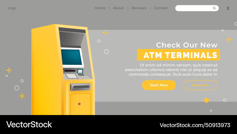 Modern atm machine Royalty Free Vector Image - VectorStock